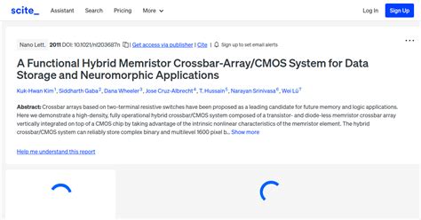 A Functional Hybrid Memristor Crossbar Arraycmos System For Data