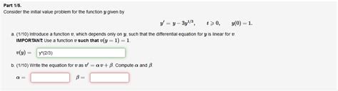 Solved C Find The Solution Y Of The Initial Value Chegg