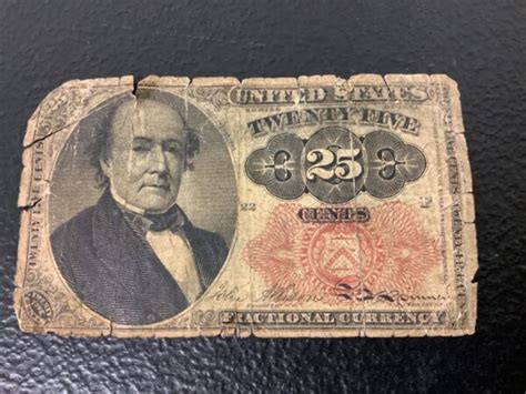 1874 25 Fifth Issue Fractional Currency Obsolete Bank Note Bill A71194 Grand Rapids Coins