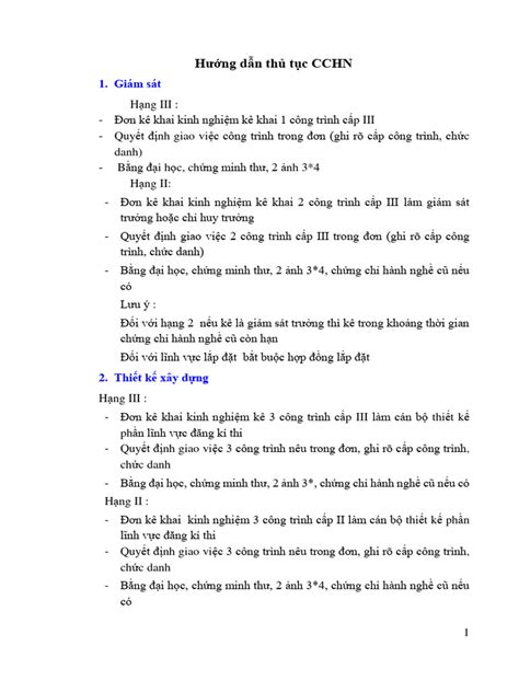Hướng Dẫn Thủ Tục Cchn Pdf