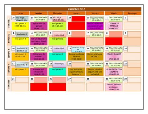 Class Calendar Ppt