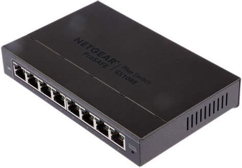 GS108E 300UKS Netgear Netgear ProSAFE GS108E Managed 8 Port Ethernet Switch 121 8126 RS