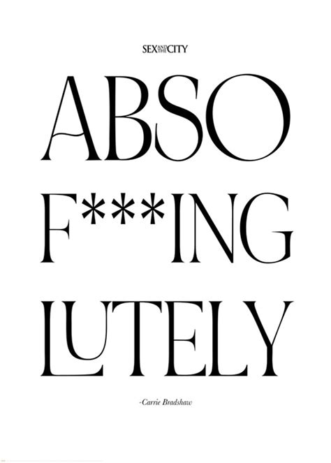 Sex And The City™ Absof Inglutely Plakat