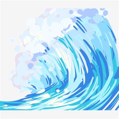 자유형 손 일러스트 파도 모양 푸른 푸른 파도 무료 푸른 Png 일러스트 및 Psd 이미지 무료 다운로드 Pngtree