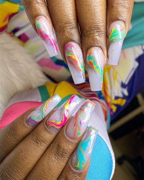 I Used Candy Apple Teal Jelly Hot Pink And Orangesicle Gel Polishes From Dulcen Women