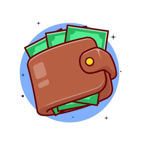 Wallet Full Of Money Clipart Empty And Full Money Wallet Stock Vector
