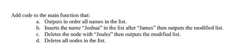 Solved The Following Program Creates A Linked List With