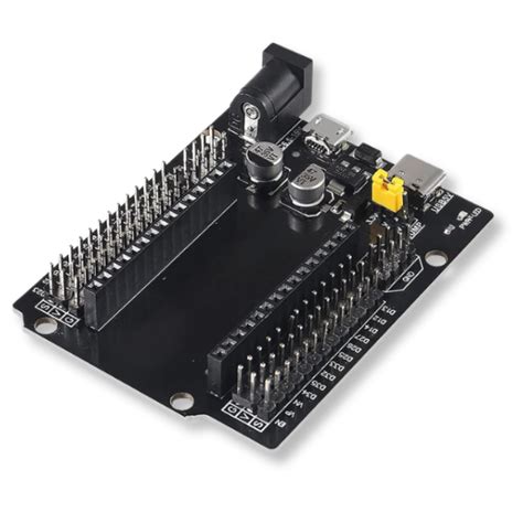Mikrobot Adapter For Esp32 30 Pin With Usb C Microusb Dc Connectors