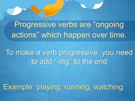 Progressive Verb Tenses Pptx
