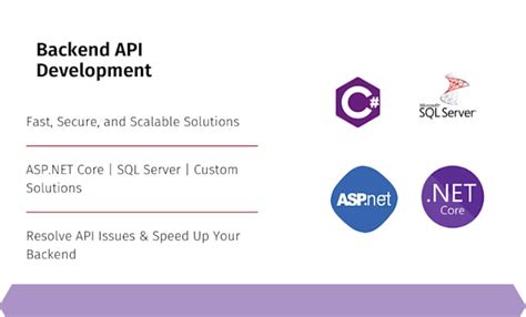 Provide Professional Backend Development In Dotnet And Sql Server By