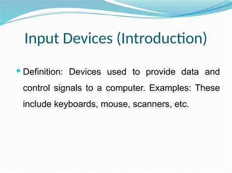 Power Point Presentations Of Input And Output Devices PPT