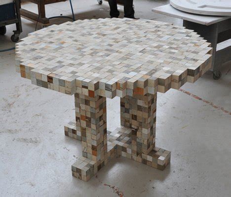 Waste Waste 40x40 By Piet Hein Eek Uses Offcuts From Scrap Wood Series