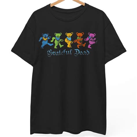 Vintage Grateful Dead Dancing Bears Gothic Text Rare Shirt Tokopyramid
