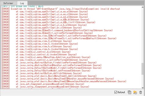 keyboard shortcut window not showing — live2dcreatorsforum
