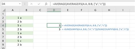 Excel Averageifs With Or Stack Overflow