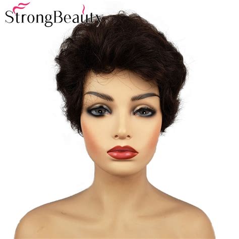 Strongbeauty Short Women Synthetic Capless Wig Pix Vicedeal