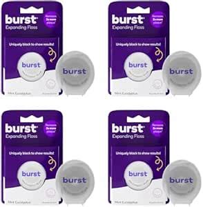 Burst Expanding Dental Floss Mint Eucalyptus 160 Yards