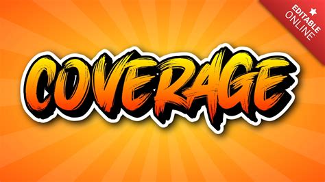 Coverage Text Style Effects Generator