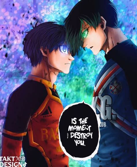 Isagi Vs Itoshi Rincolor By Taktdesigng Em 2024 Desenhos De