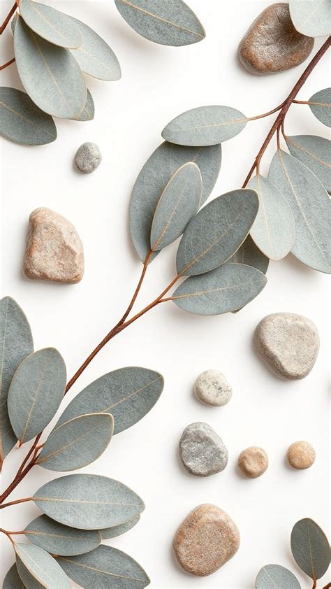 Получи фоны для сторис по ссылке · Минималистичные узоры с эвкалиптом Фон Узоры Обои