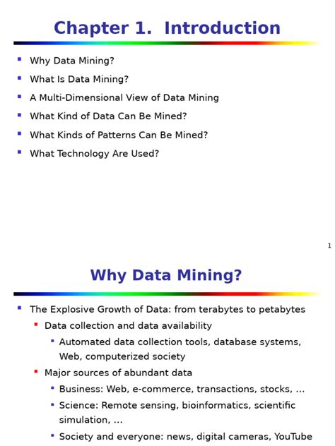 01 introduction to datamining pdf data mining data