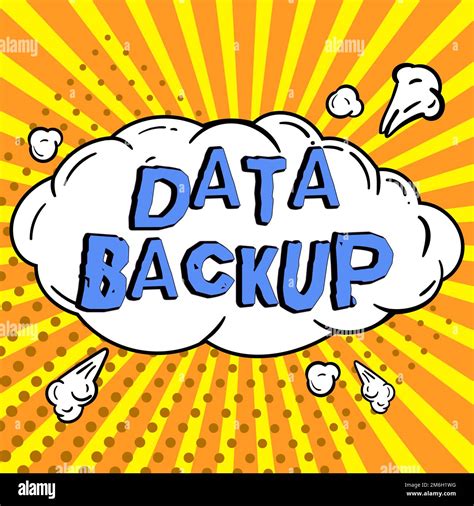 Text Caption Presenting Data Backup Internet Concept Copy Of Important Data That Is Stored On