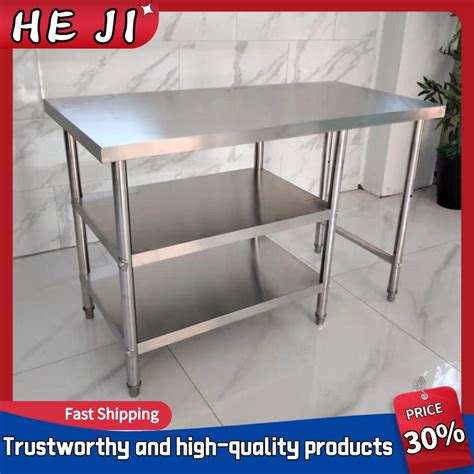 Stainless Steel Dining Table Kitchen Table Multifunctional Kitchen Dining Table 304 Stainless