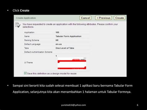 Membuat Tabular Form Oracle Application Express PPT