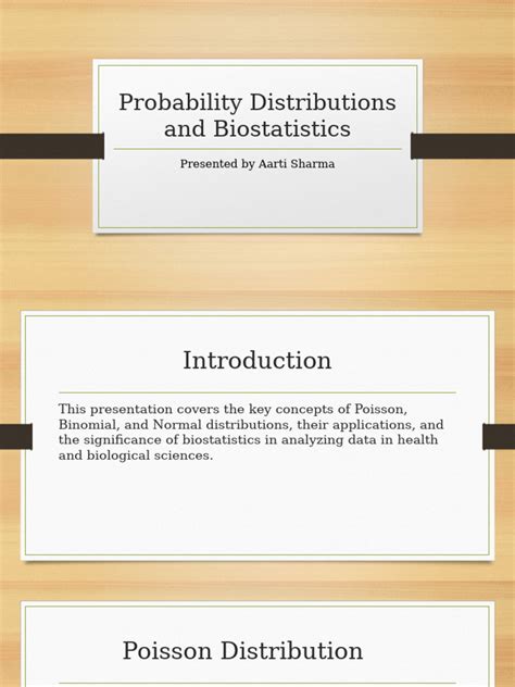 Probability Distributions And Biostatistics Pdf Probability