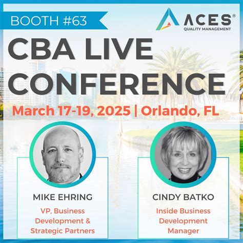 Team Aces Is Excited To Attend The Cba Live Conference In Orlando Fl From March 17 19 The