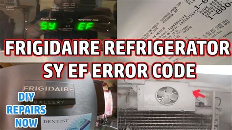 Frigidaire Sy Ef Error Code