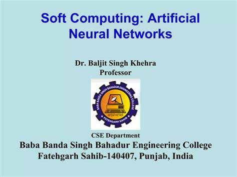 artificial neural networks supervised learning models ppt