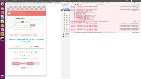 WebGL Example DeepLab Without Atrous Does Not Work When Tfjs Core Is Upgraded To
