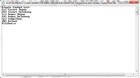 Pengertian Linked List Dan Contoh Programnya Dalam Bahasa C Smansatuja