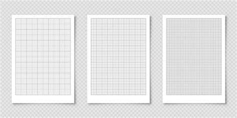Realistic Paper Ruled Lined Sheets School Pages Vector Image