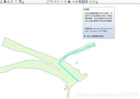 arcgis中线分割面 arcmap用线分割面 csdn博客