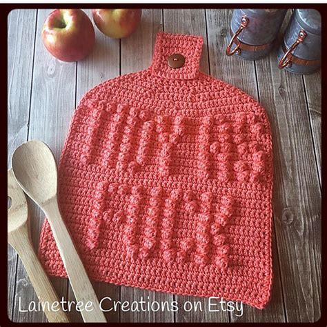 Ravelry TIDY AS FUCK Hanging Kitchen Towel Pattern By Lainetree Creations