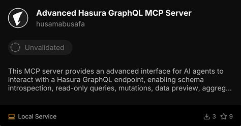 Advanced Hasura Graphql Mcp Server · Lobehub