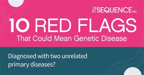 Sequencemd Genetic Testing Red Flags For Primary Diseases Sequencemd