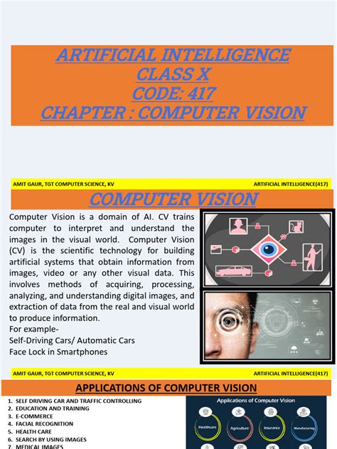 Computer Vision Class X Pdf Pixel Computer Vision