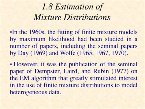 Ppt Applying Finite Mixture Models Powerpoint Presentation Free