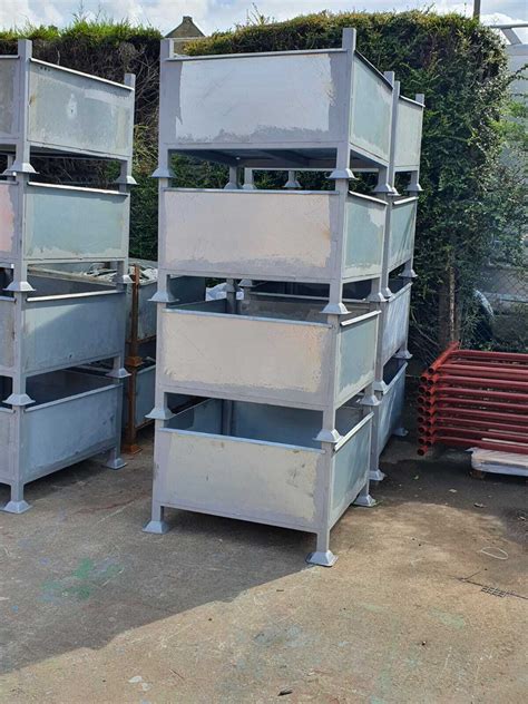 Steel Stackable Box Stillage Box Post Pallet Heavy Duty Quickfit Metal Pallets And Stillages