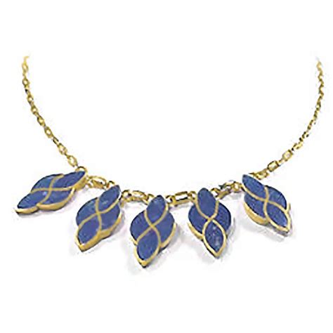 Lapis Lazuli And 18k Gold Garden Fantasy Semi Collar Lapis Lazuli