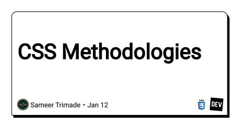 Css Methodologies Rdevto