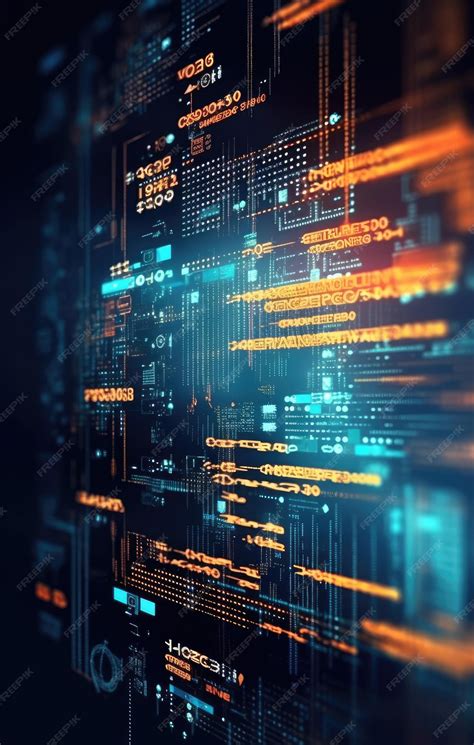 Premium Photo Coding Symbols And Computers On A Vibrant Background A