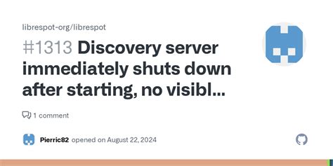 Discovery Server Immediately Shuts Down After Starting No Visible
