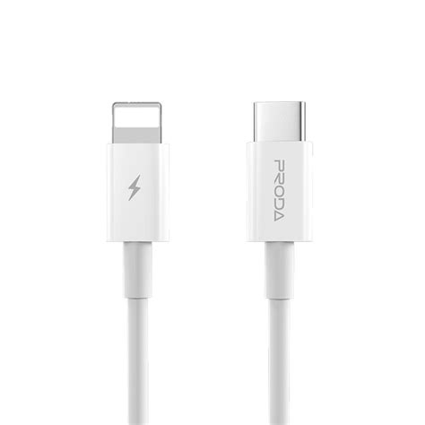 ᐉ Кабель Proda Pd B72i Usb C Lightning 1м White купить по цене по запросу грн в Киеве и