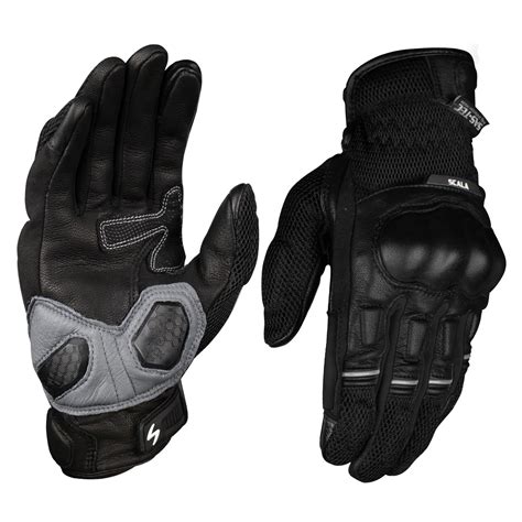 scala viper black riding gloves custom elements