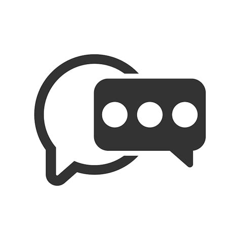 버블 채팅 아이콘 프리미엄 벡터