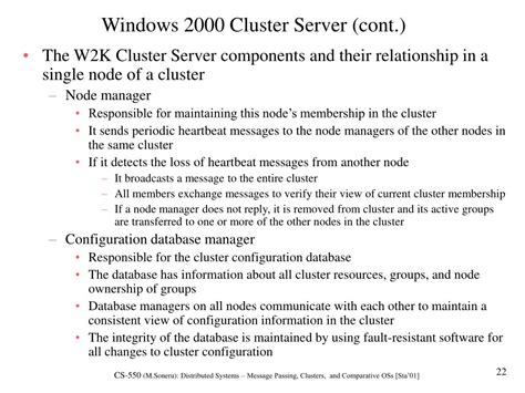 Ppt Distributed Systems Message Passing Clusters And Implementation Of Clusters In